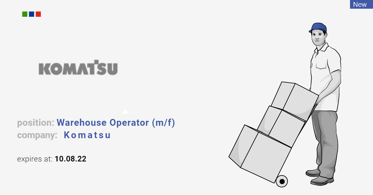 Komatsu: Warehouse Operator (m/f), Erongo - Working.co.na